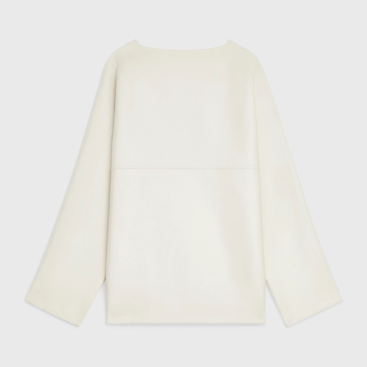 CHAQUETA AMPLIA CELINE DE CACHEMIRA DE DOBLE FAZ • PERCHA